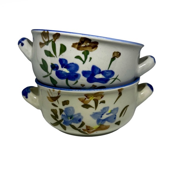 Vintage | Dining | Vintage Chi Kiang Stoneware Soup Bowls Set Of 2 ...